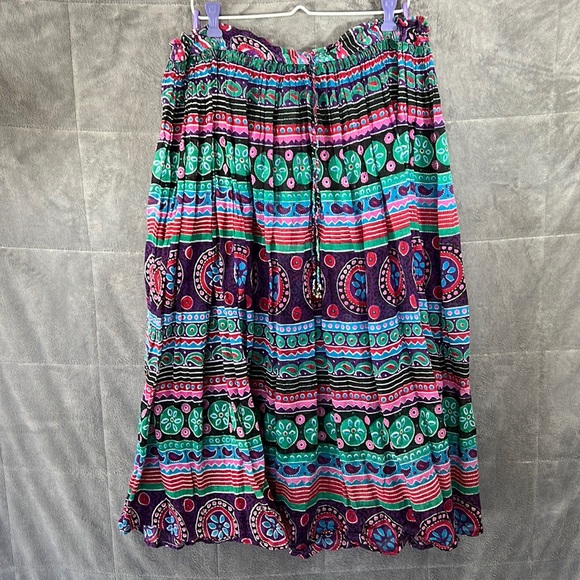 Frantik | Skirts | Vintage Frantik Sheer Cotton Peasant Maxi Skirt ...